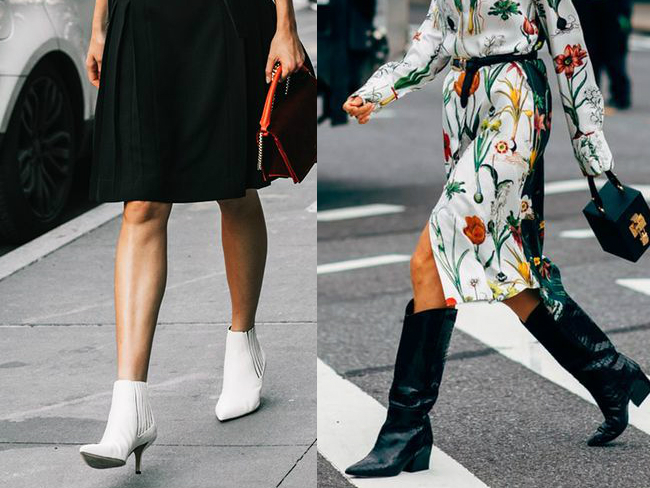 Outfits de vestidos con botas que son perfectos - Fama
