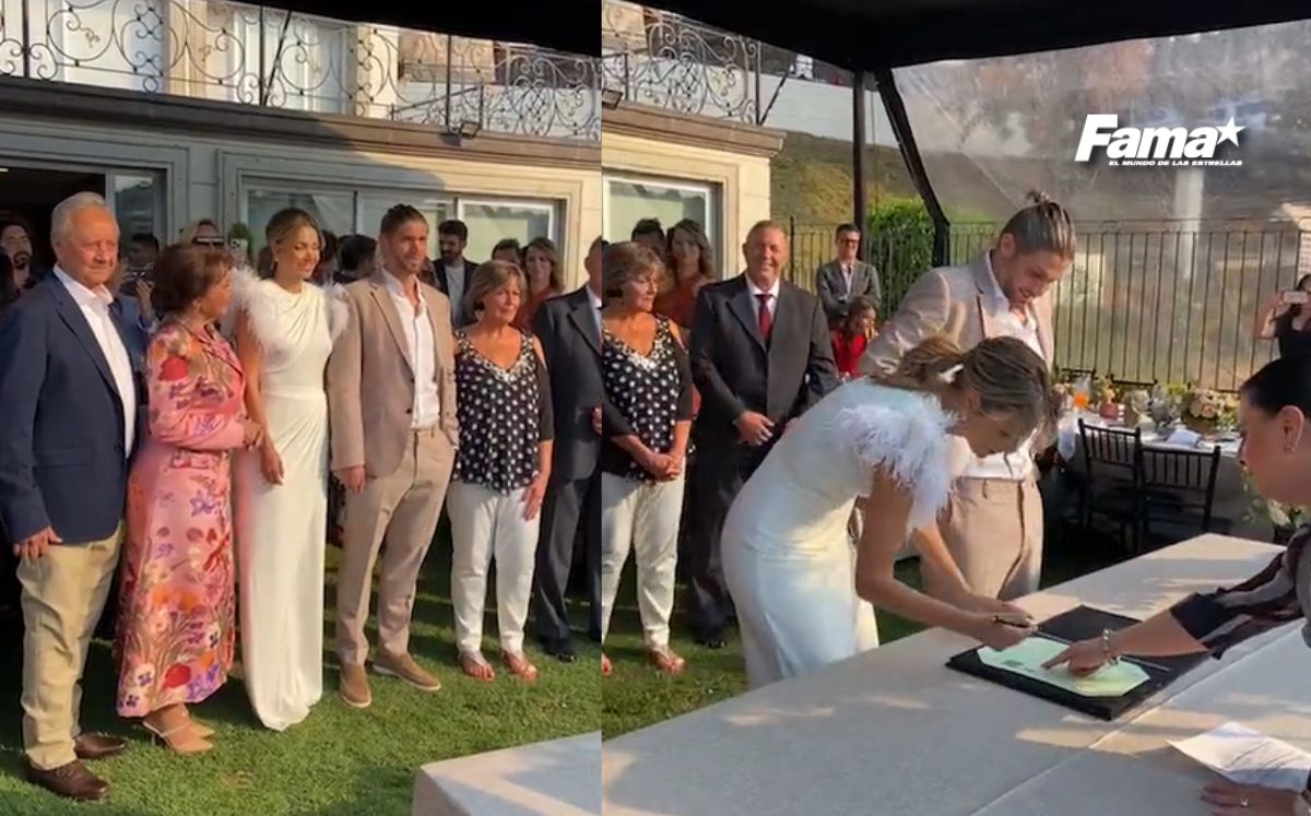 Horacio Pancheri e Isa Valero se casan por el civil en elegante bodaFama