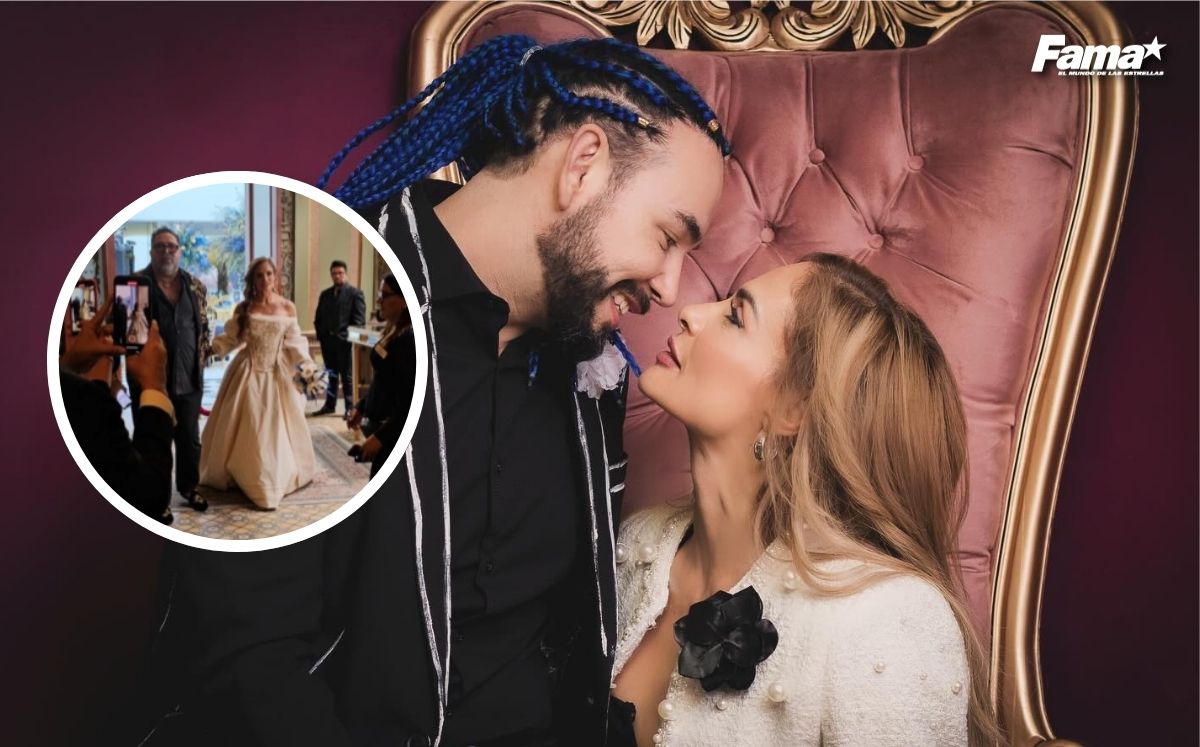 Así fue el vestido de Alma Cero en su boda con Enrique Orozco - Fama