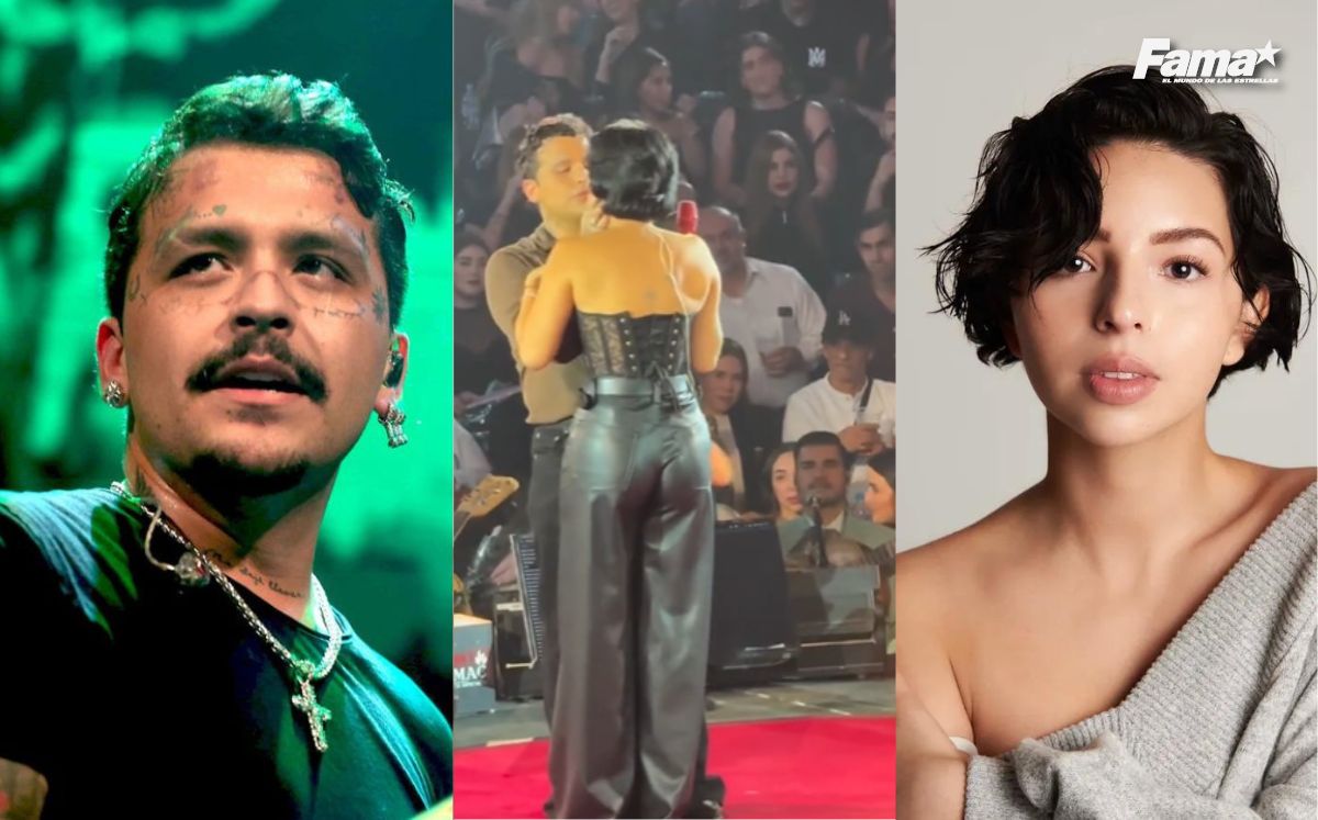 Christian Nodal y Ángela Aguilar se pelean en concierto - Fama