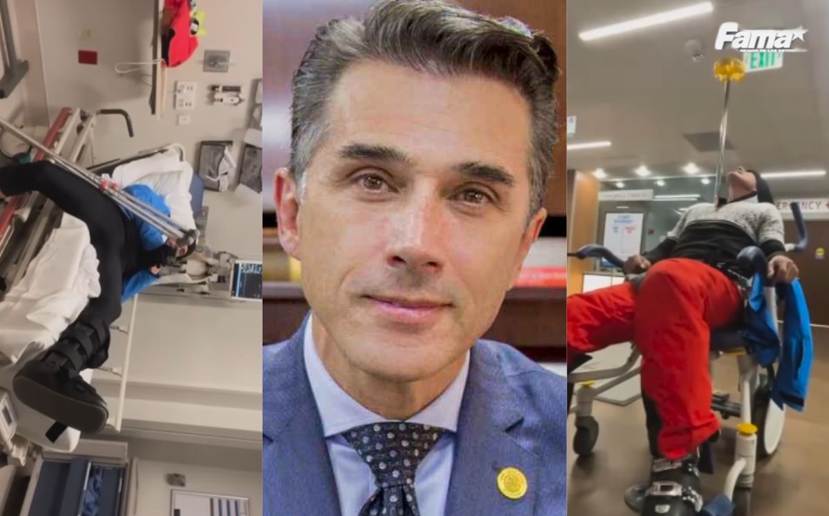 Sergio Mayer sufre accidente y aparece en silla de ruedasFama