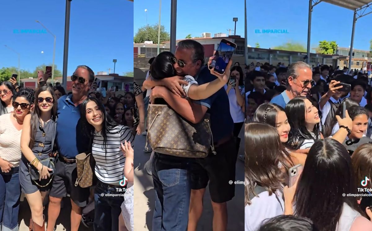 Lupita Villalobos sorprende a su papá en su retiro como maestroFama