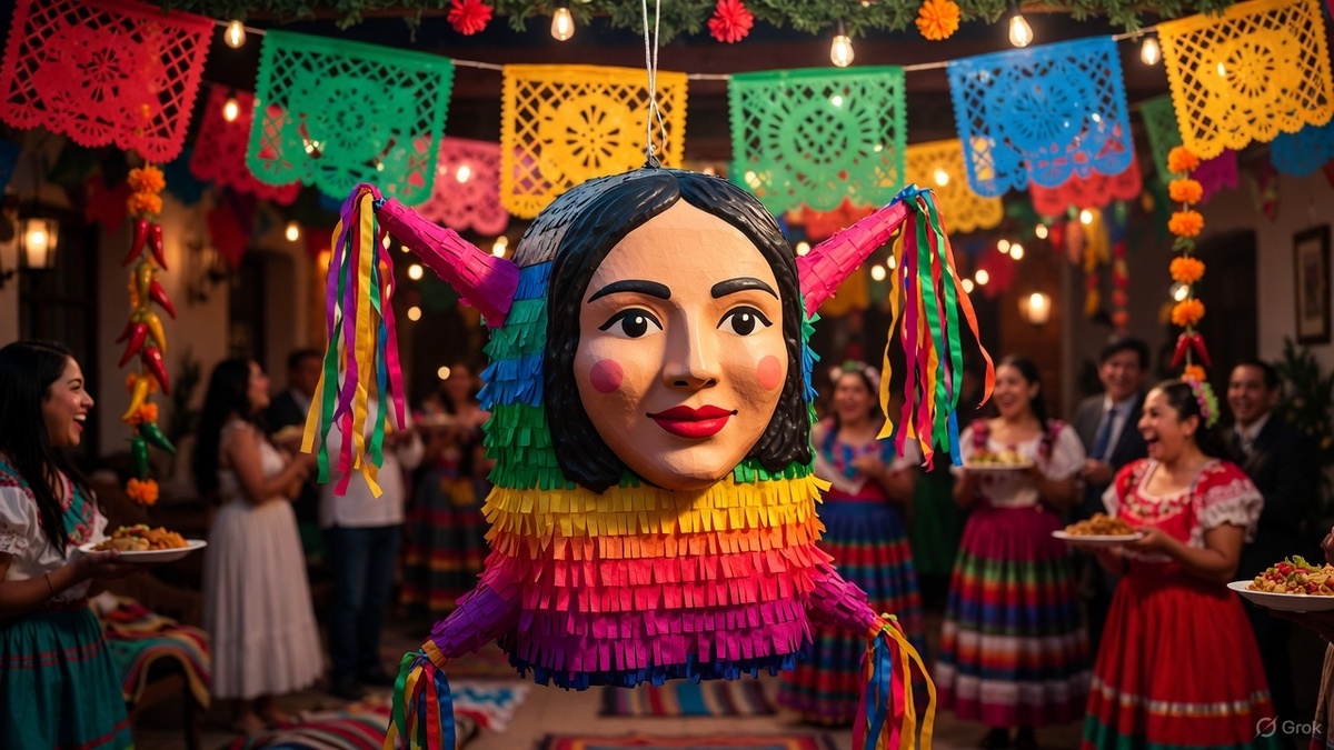 Crean piñata de Ángela Aguilar para las posadas navideñas - Fama