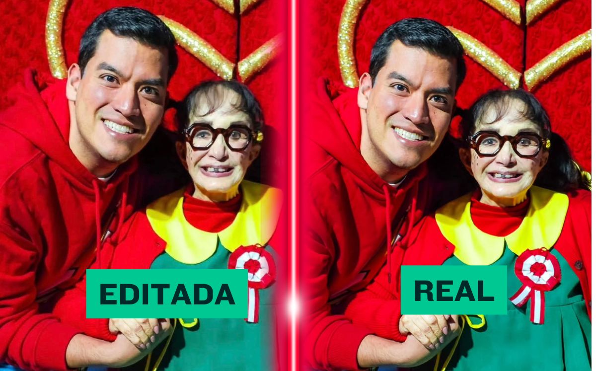 Fotografía viral de 'La Chilindrina' fue editadaFama