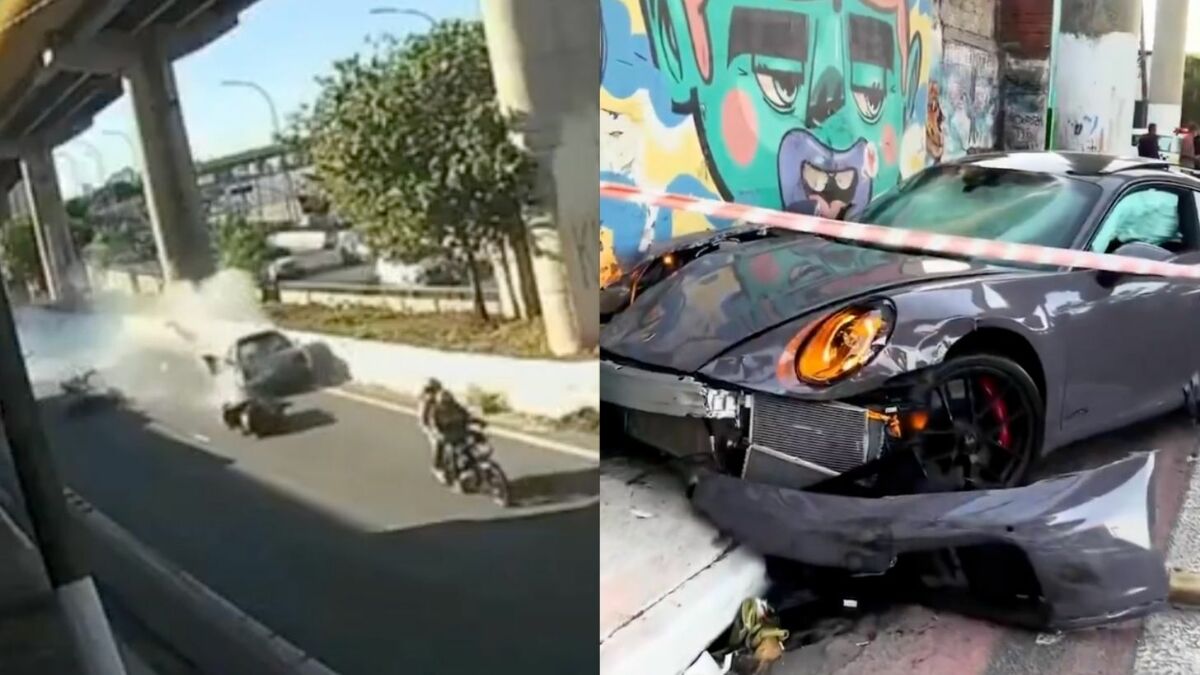Influencer sufre accidente automovilístico y choca contra 4 motosFama